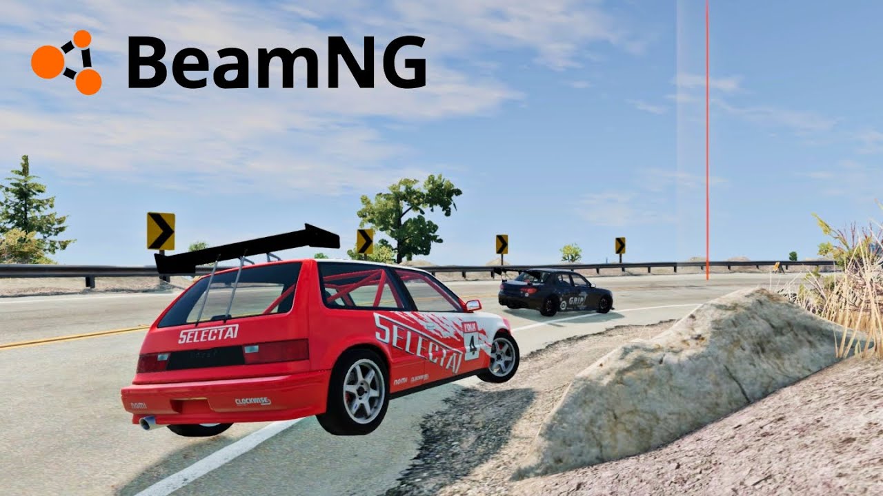 Chasing and Racing in BeamNG! scenarios#6 - YouTube