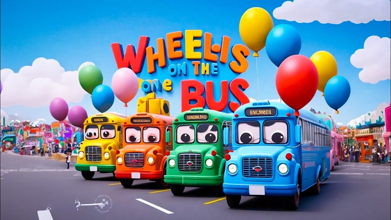 Wheels On The Bus Goes Round And Round Song || Little Wonder kids - YouTube