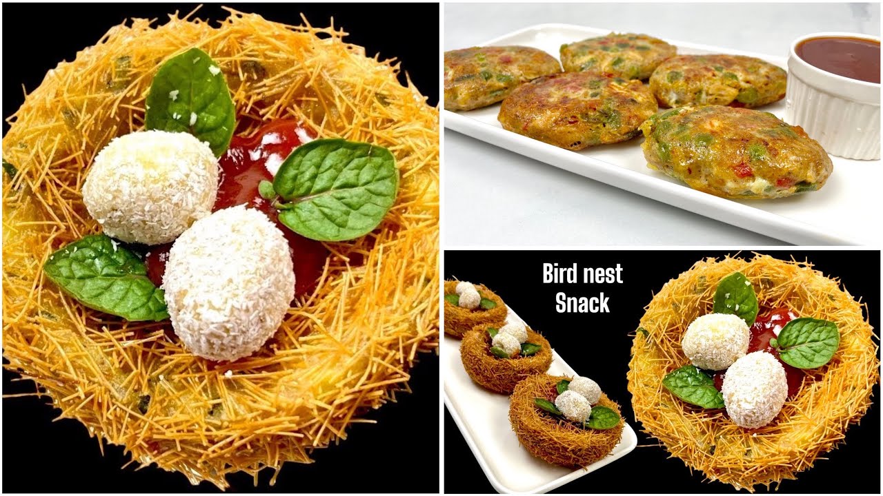 Bird Nest Snack | UNIQUE Snack Recipe | Potatoes Snack | Iftar Special ...