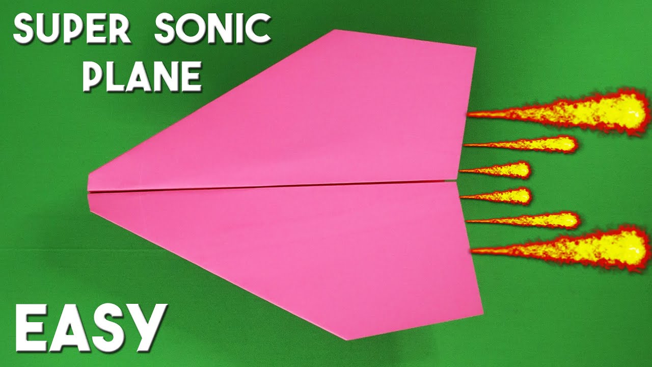 EASY Paper Plane that FLY FAR || BEST Paper Airplanes || Super Sonic ...