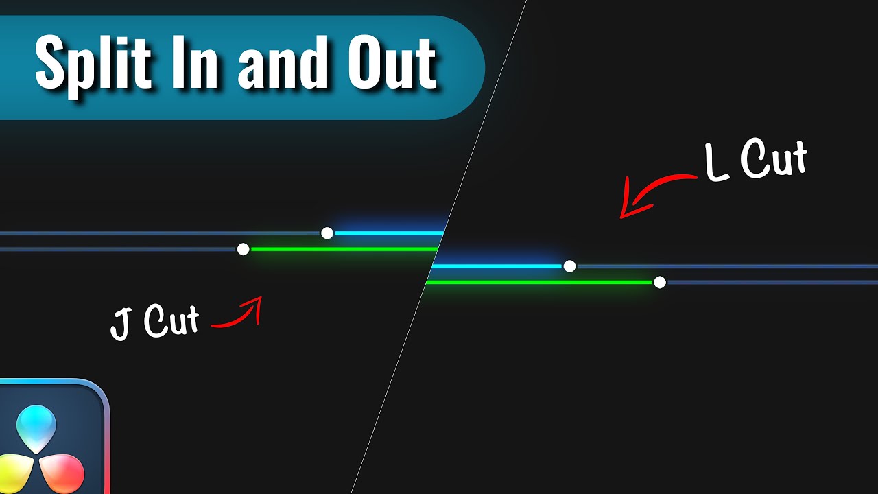 The BEST Way to J Cut and L Cut? Understand Split In and Out in DaVince ...