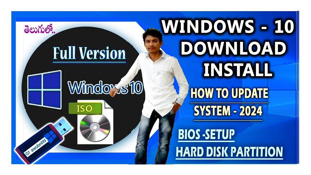 How to Download and Install Windows 10 ISO File From Official Website ...