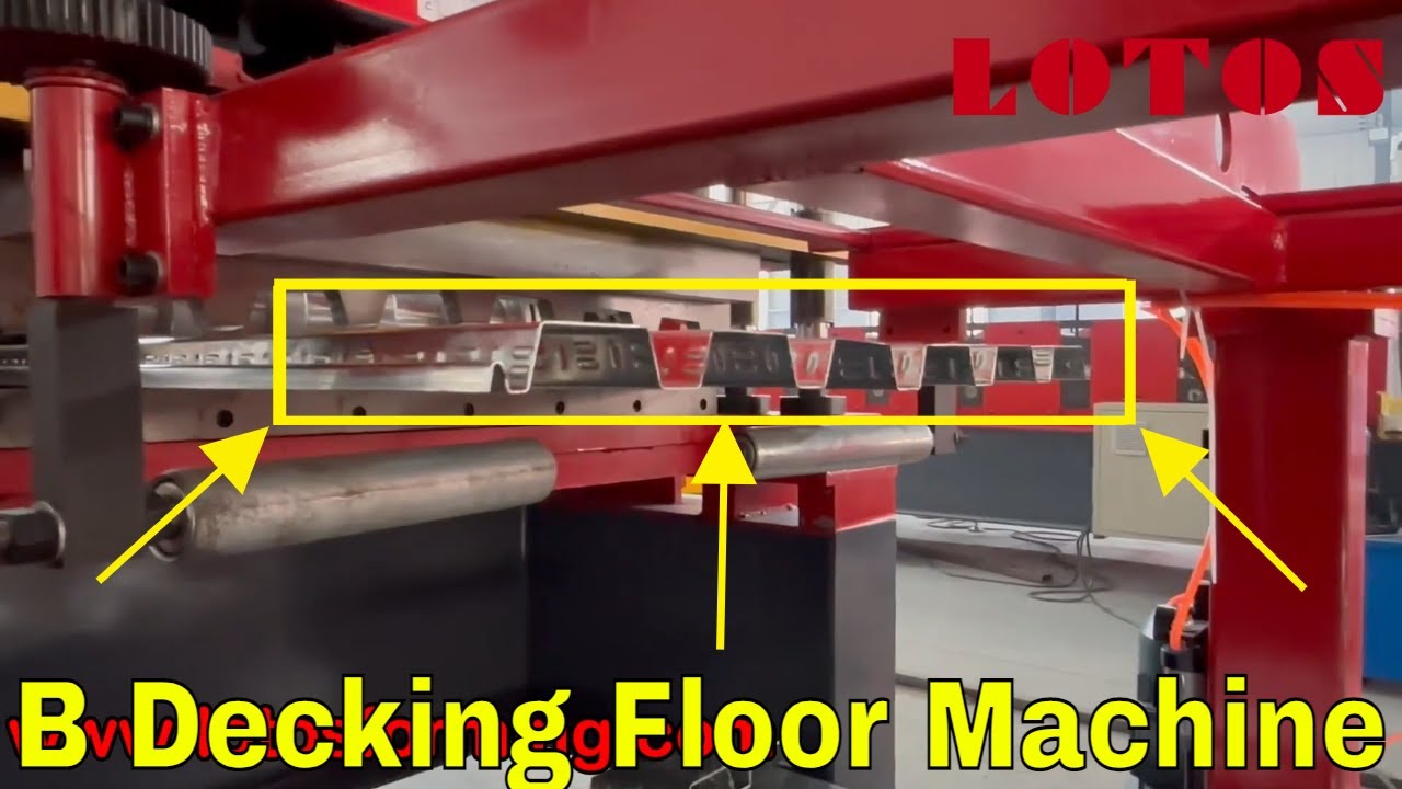 B Decking Floor Machine "1.1——1.5 Inch with hook panel" - YouTube