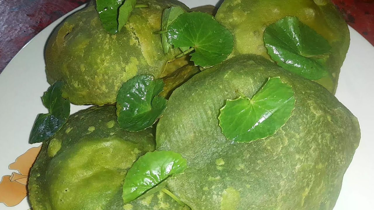 থানকুনি পাতা দিয়ে পুরি বানানোর রেসিপি।। Thankuni pata die puri bananor ...