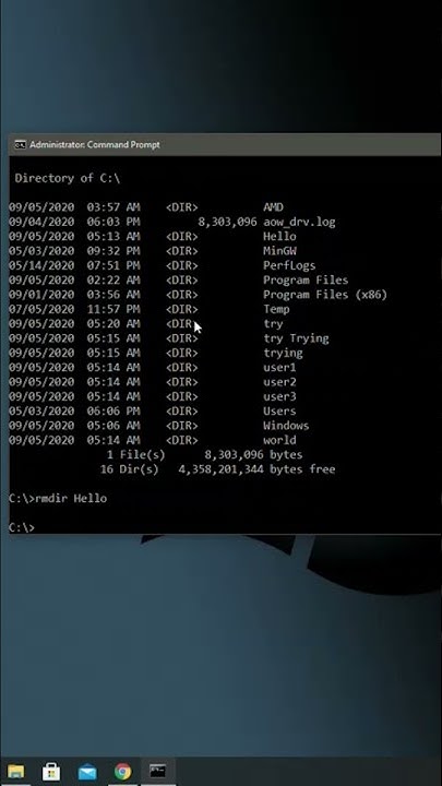Basic Cmd Command Rmdir Remove Or Delete Directory Command Part 1 Cmd Cli Rmdir Youtube