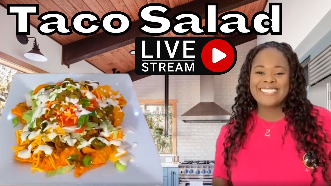 Gina Young Live Cooking Taco Salad - YouTube