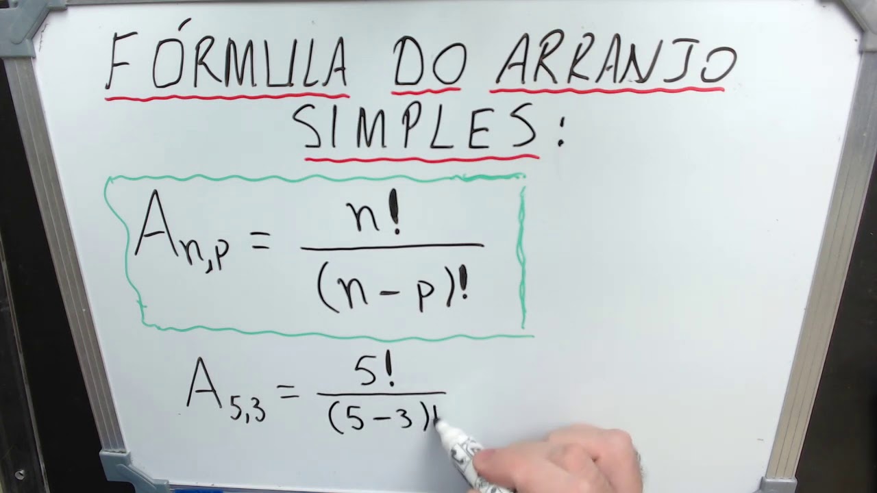 CÁLCULO DE UM ARRANJO SIMPLES - NUNCA MAIS USE A FÓRMULA - YouTube