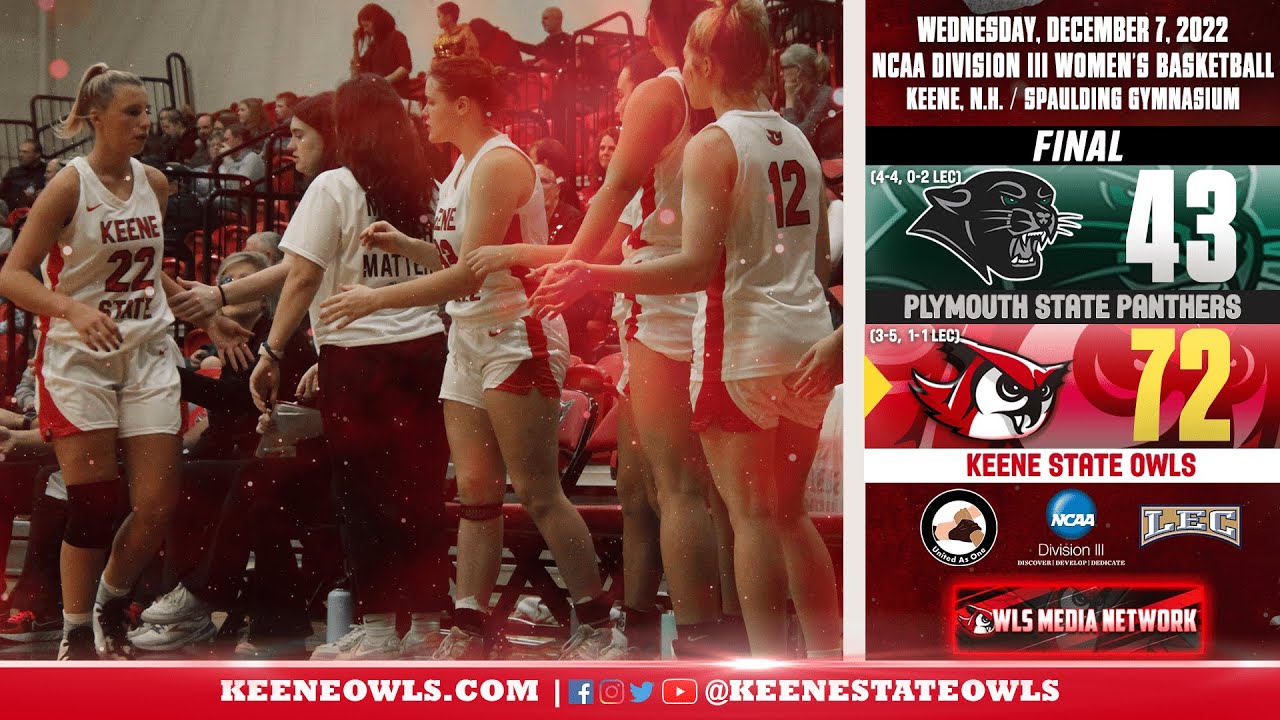 Keene State Women's Basketball Highlights vs. Plymouth State 12/7/2022 ...