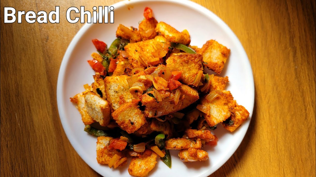 Bread Chilli recipe / Breakfast recipe / Chilli Bread - YouTube