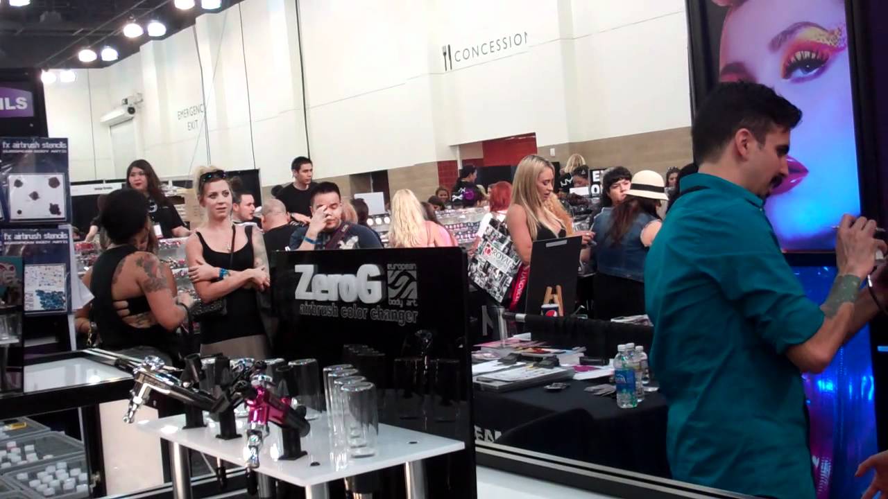 Nix Herrera IMATs 2012 body paint part 2 - YouTube