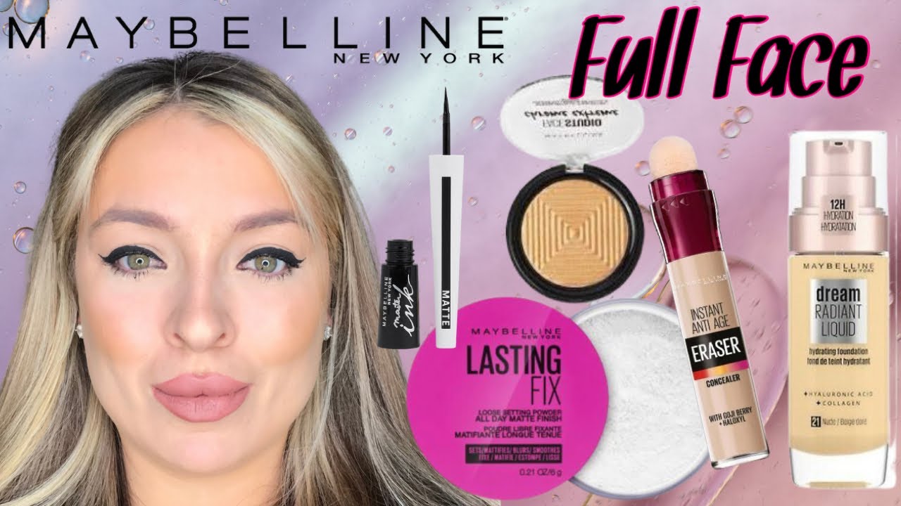 MAYBELLINE! ONE BRAND makeup TUTORIAL maybelline FULL FACE - YouTube