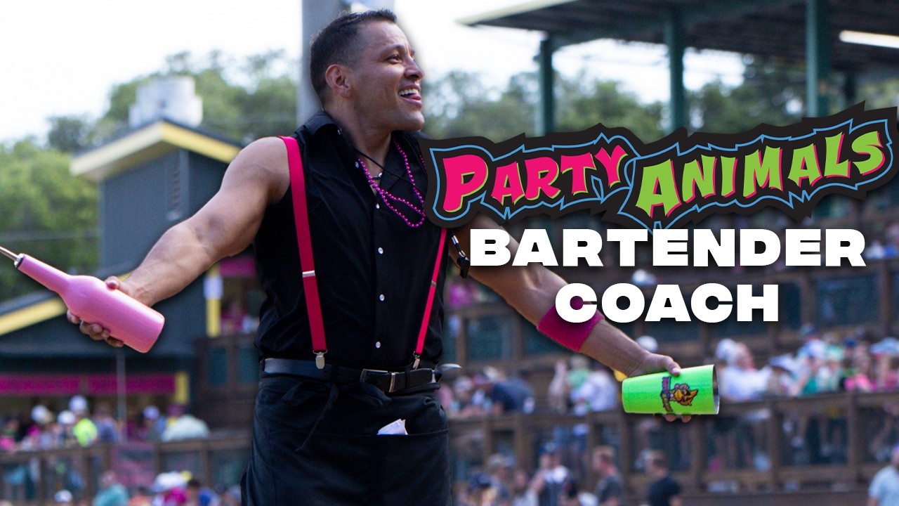 This Bartender is the Newest Party Animals Coach - YouTube