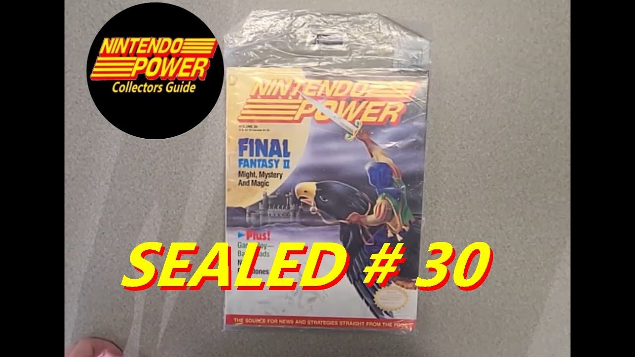 Vol 30 SEALED Nintendo power Magazine - YouTube