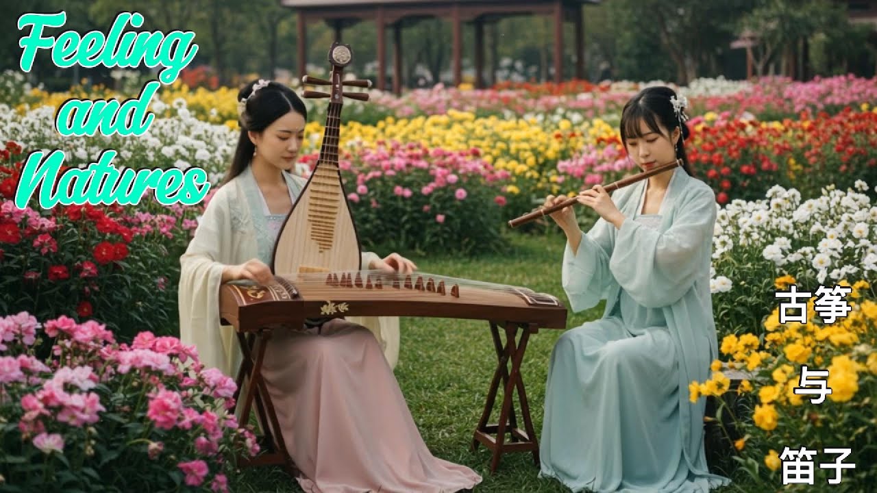 Guzheng with Flute Relaxing | Chinese Instrumental Music for Peace ...
