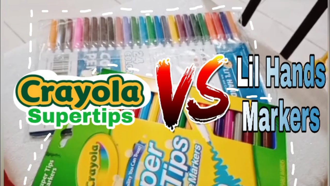 Lil hands Markers Vs Crayola Supertips [Anong mas maganda?] - YouTube