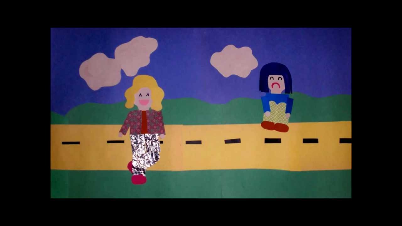 Stop Motion Test Video: Maya and Anna Construction Paper Style - YouTube