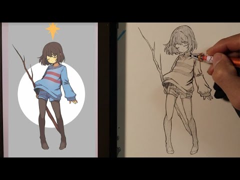 How to draw Undertale Frisk #drawingfrisk - YouTube