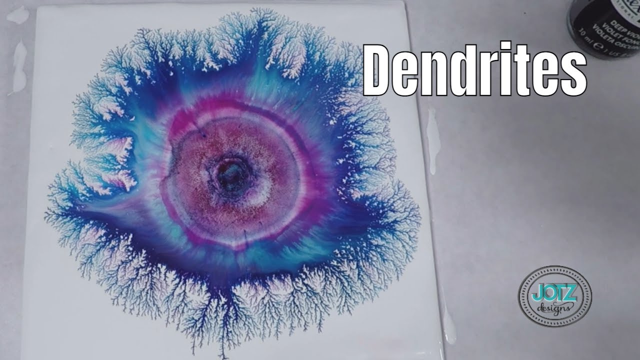 Dendrite Fractals | Each Is Better Than The Last! | Acrylic paint, ink ...