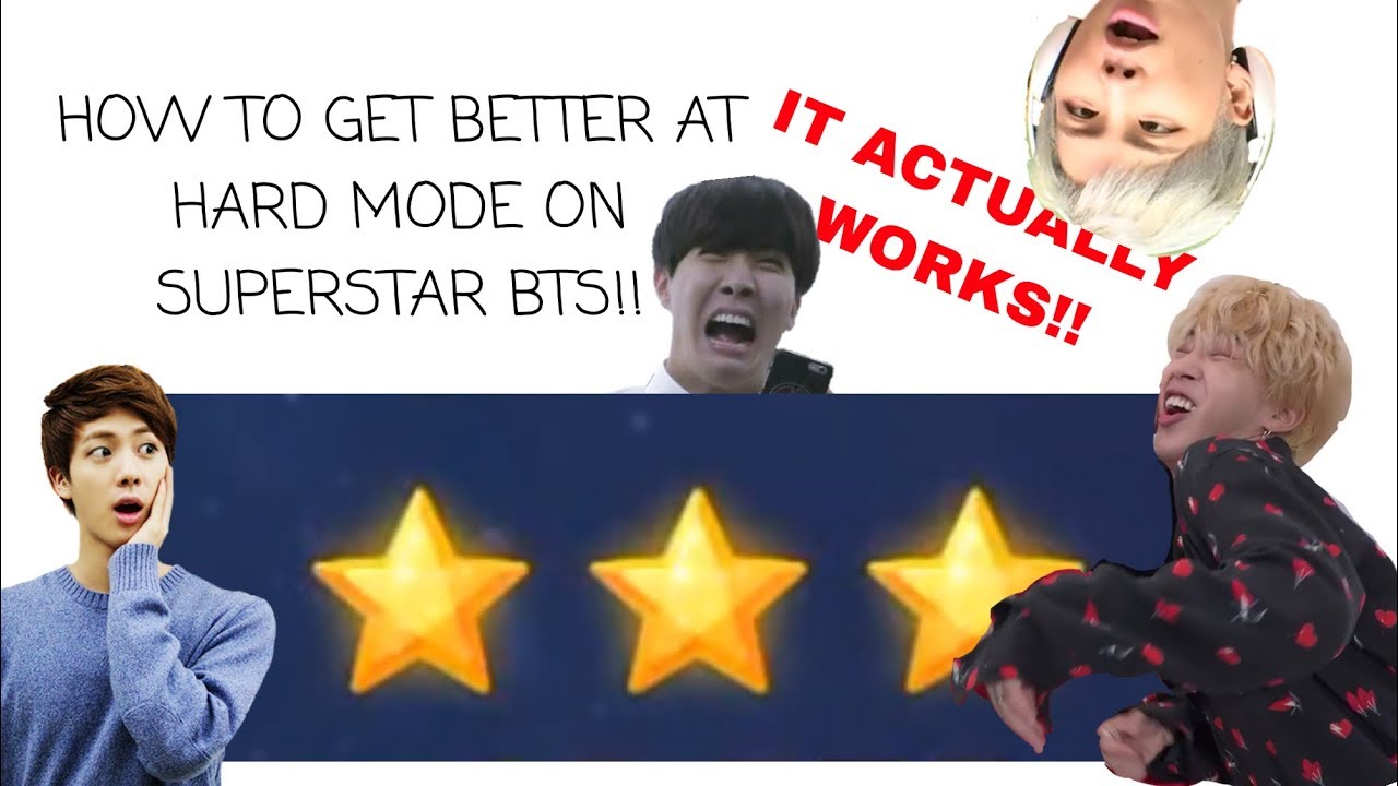 HELPFUL GUIDE TO PLAY HARD MODE ON SUPERSTAR BTS (semi-crack) - YouTube