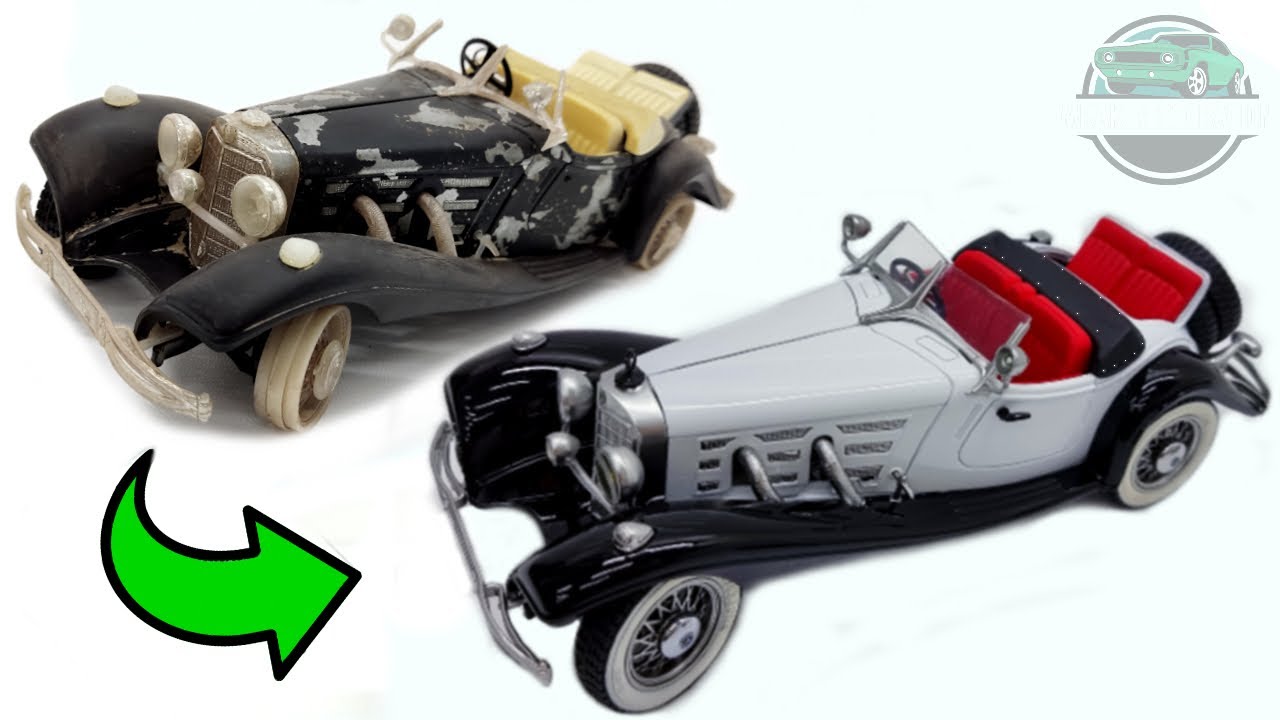 Restoration abandoned Mercedes Model Car by Mrak Restoration - YouTube