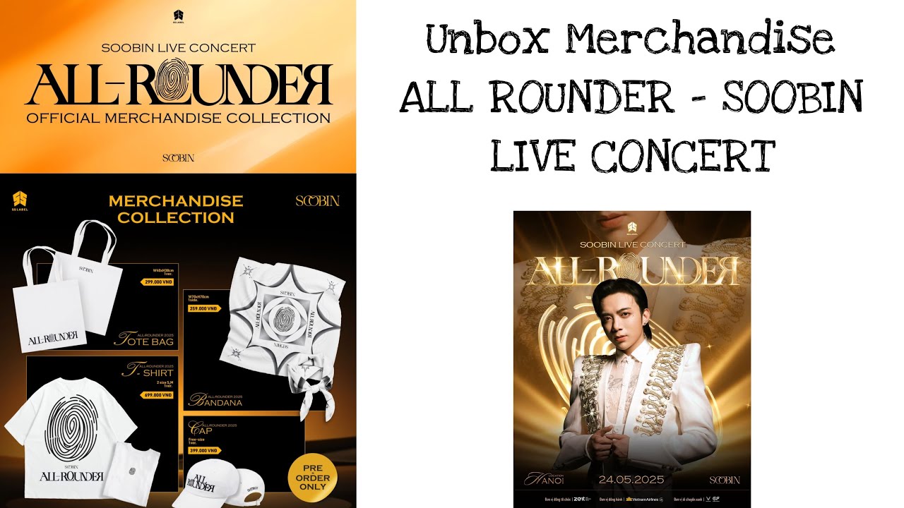 [Unboxing Merchandise Of SOOBIN LIVE CONCERT] Soobin Hoàng Sơn | ALL ...