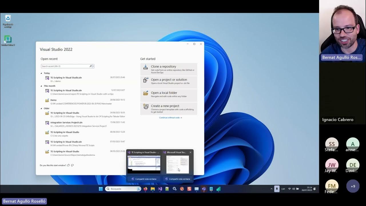 Jumping head first into Tabular Editor C# scripting with Bernat Agulló - YouTube