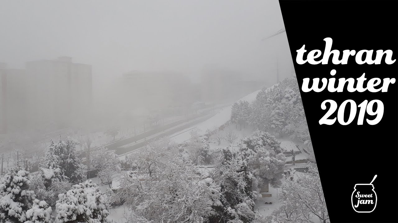 Winter 2019 – snowing in Tehran - زمستان 97 تهران - YouTube