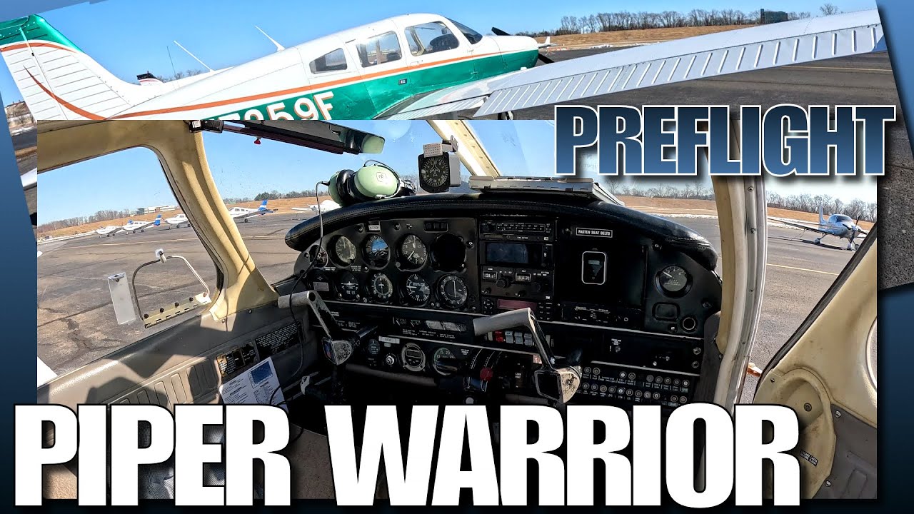Piper Warrior Preflight: Engine Start Procedure from Interior ...