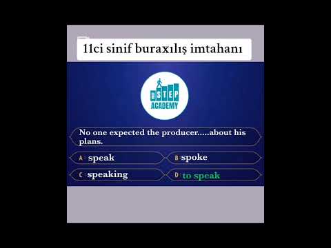 11ci sinif buraxılış imtahanı. #buraxilisimtahani #imtahan #ingilisdili #test #sinaq