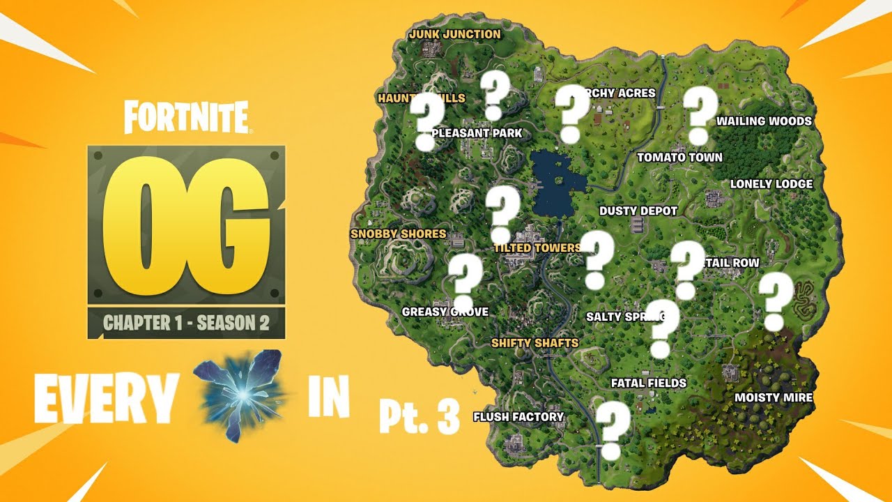 Fortnite OG Rift Locations Pt.3 [Updated Map included] - YouTube
