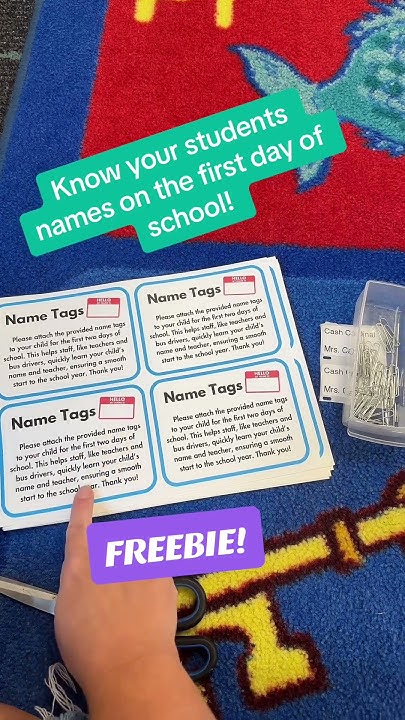🌟 First Day Name Tags: A Teacher's Best Friend! 🌟 Wondering how I ...