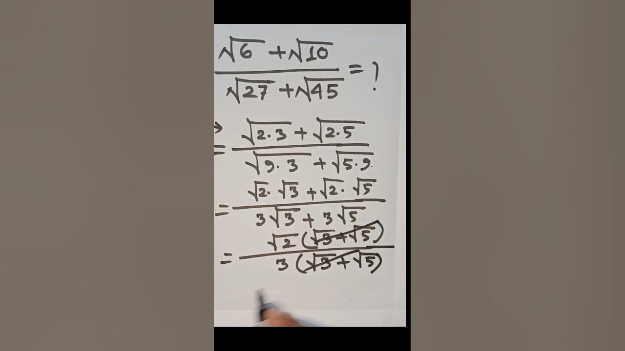 Nice Square Root Problem . - YouTube