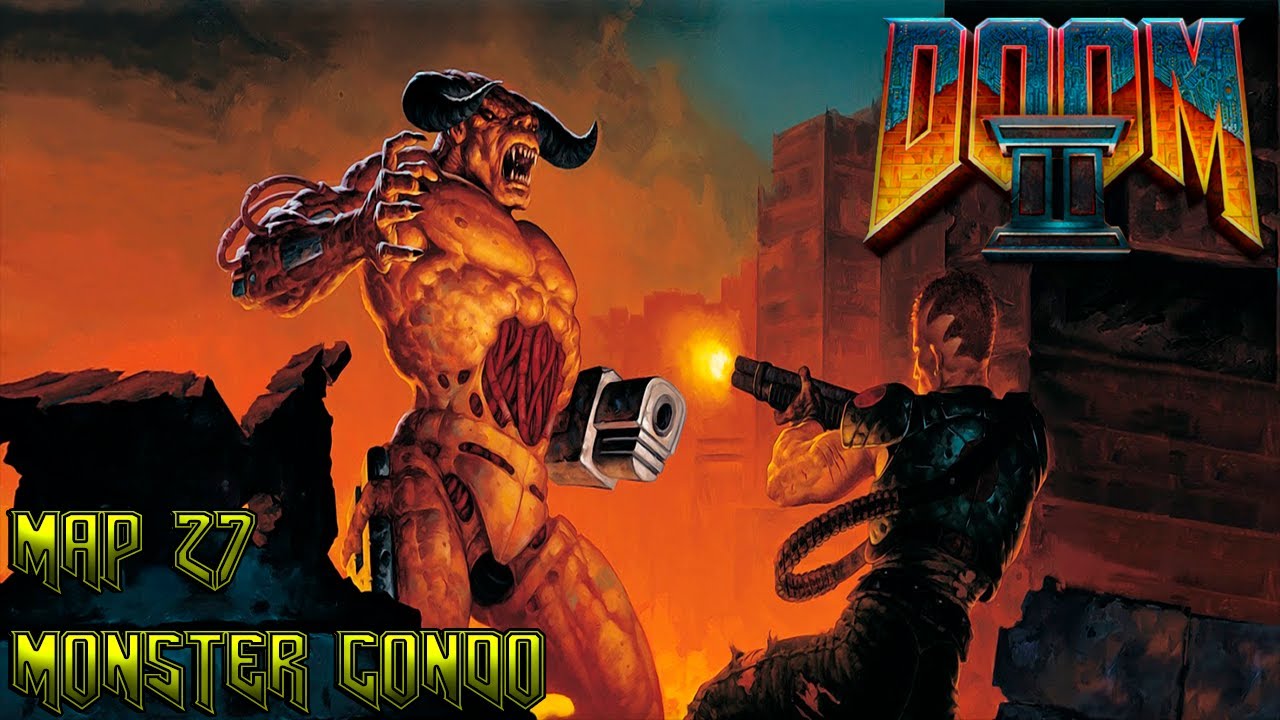 Doom II - Map 27 : Monster Condo (Ultra-Violence 100%) - YouTube