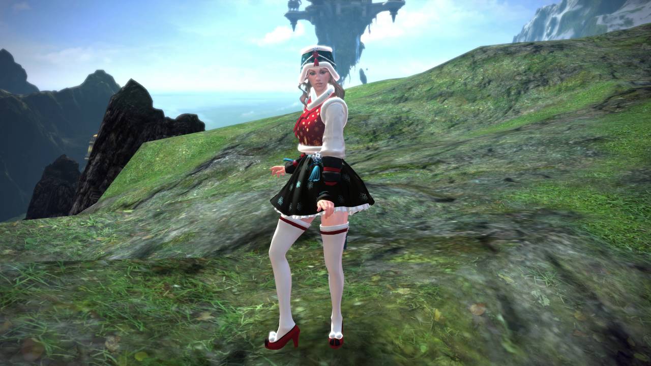 TERA - Human Female - Sable Ice Blossom Hanbok - YouTube