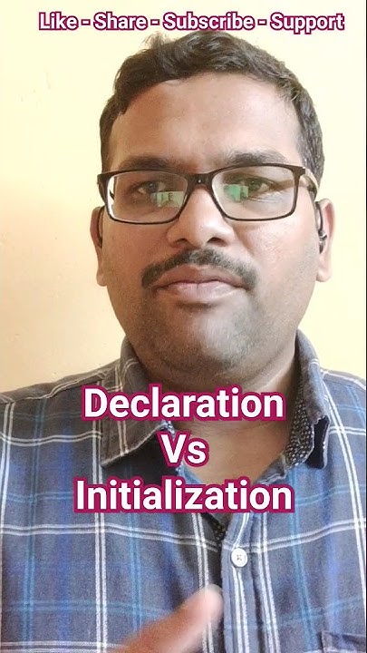 Declaration Vs Initialization In Any Programming Language Rprogramming Code Cprogramming