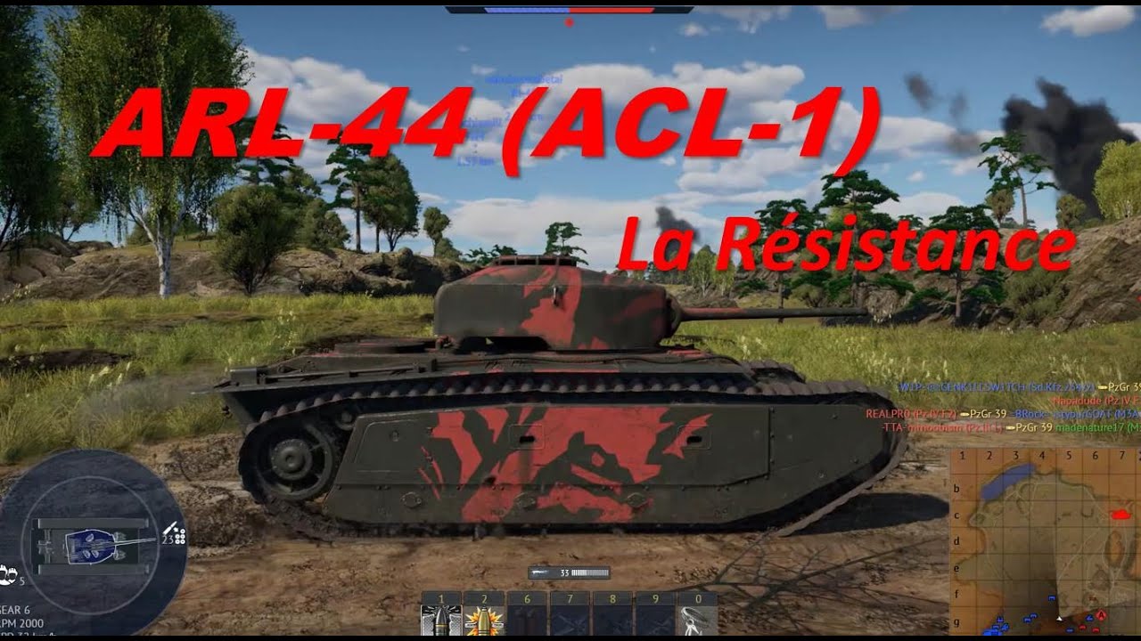 French ARL-44(ACL-1) heavy tank! - YouTube
