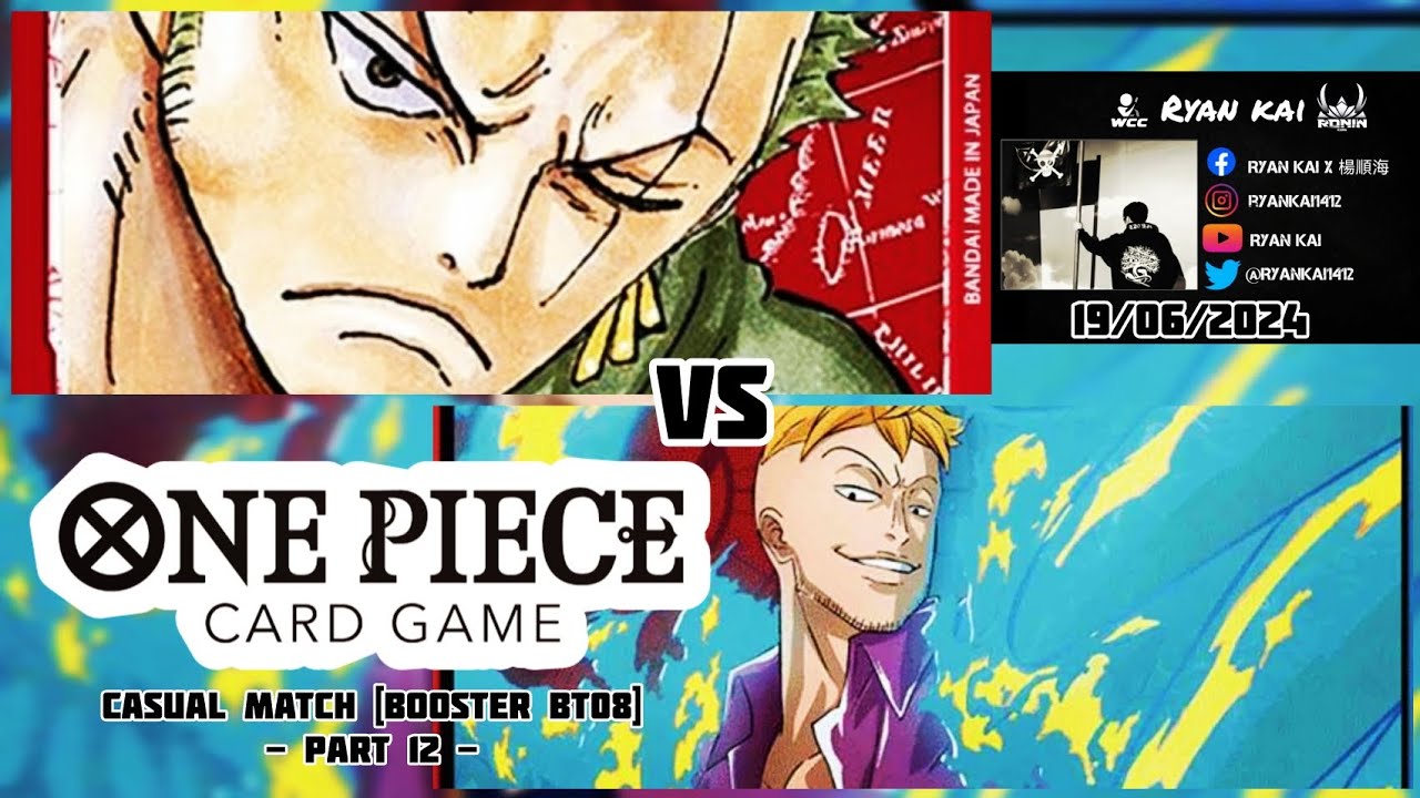 One Piece Card Game Casual Match Booster OP08 (Part 12) - Roronoa Zoro ...