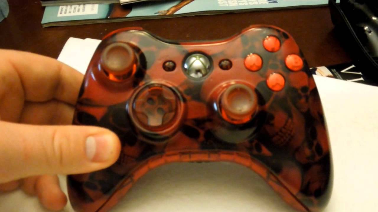 Red Skull Hydro Dip Controller - YouTube