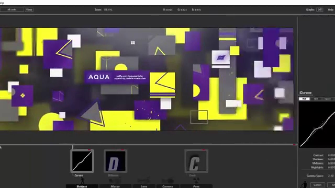 Speed Art: Aqua Banner By @DreamDoesDesign - YouTube