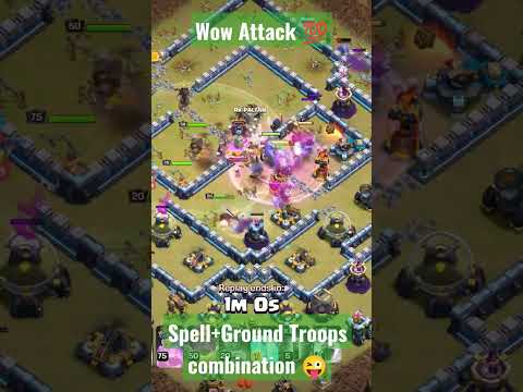 BEST GROUND ATTACK WITH AIR SPELL COC #shorts #youtubeshorts #coc #clashofclans #rkpaltan - YouTube