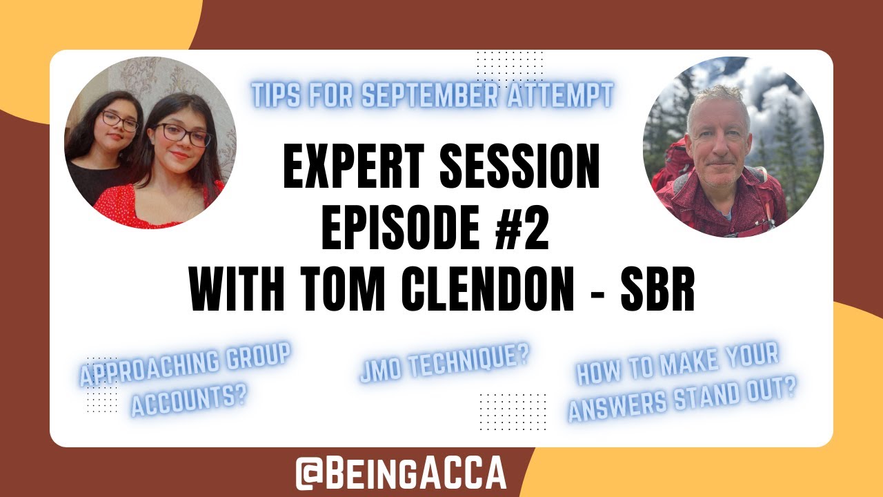 ⁠TOM CLENDON REVEALS JMO Technique to CRACK SBR | CHANGES| ACCA ...