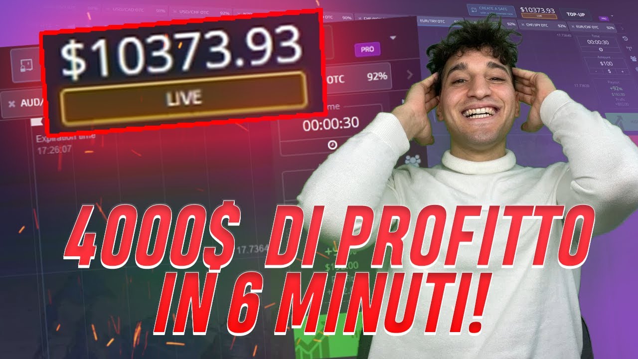 $4000 DI PROFITTO IN 6 MINUTI! STRATEGIA POCKET OPTION - YouTube