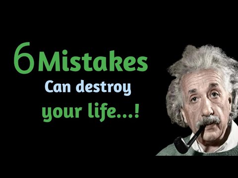 Albert Einstein Quotes || Six Mistakes || Quotes About Life || Quotes ...