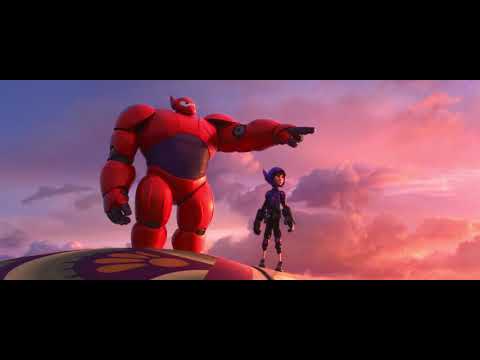 Bay max scanning whole city scene - YouTube