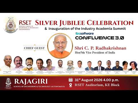 RSET Silver Jubilee Celebration & Inauguration of the Industry Academia Summit CONFLUENCE 3.0