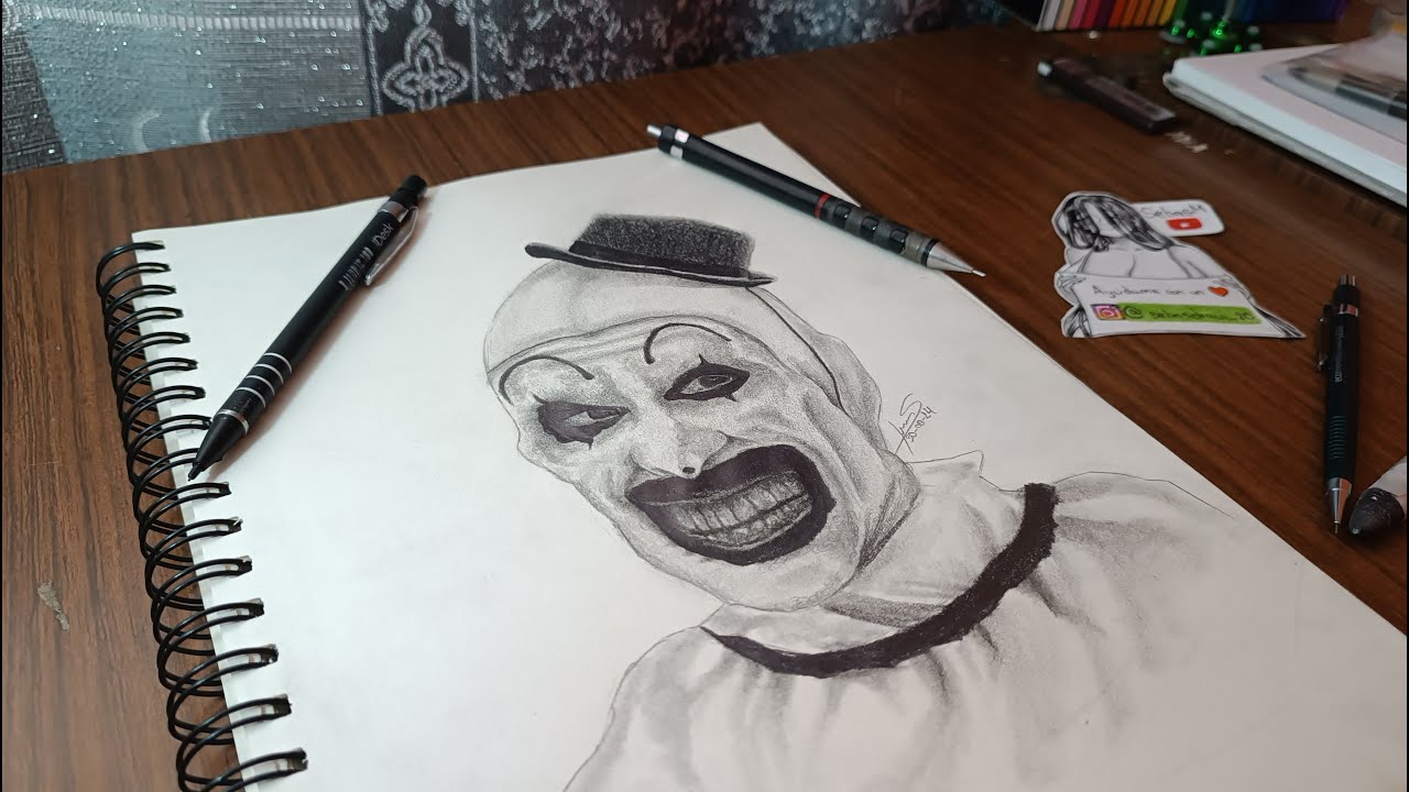 Drawing Art the Clown - Terrifier - YouTube