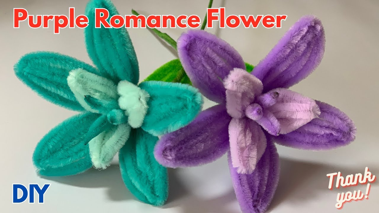 💜 Purple Romance | Beautiful Paper Flower DIY Tutorial 💜 - YouTube