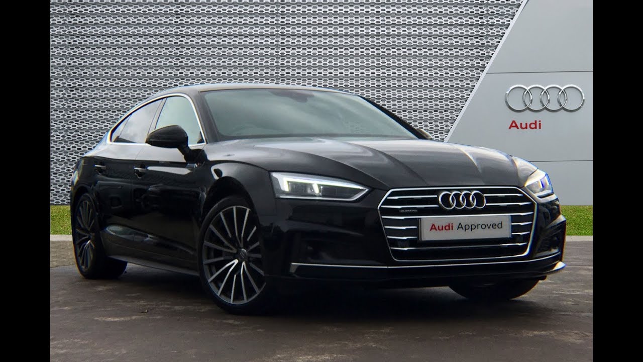 RJ66VBL AUDI A5 SPORTBACK TDI QUATTRO S LINE BLACK 2017, Slough Audi ...