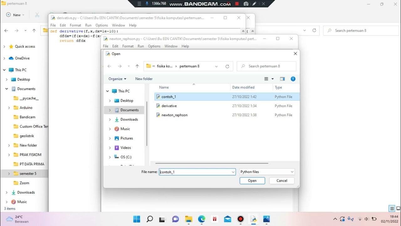Fisika Komputasi: 8. Metode Newton Raphson untuk Menentukan Akar ...