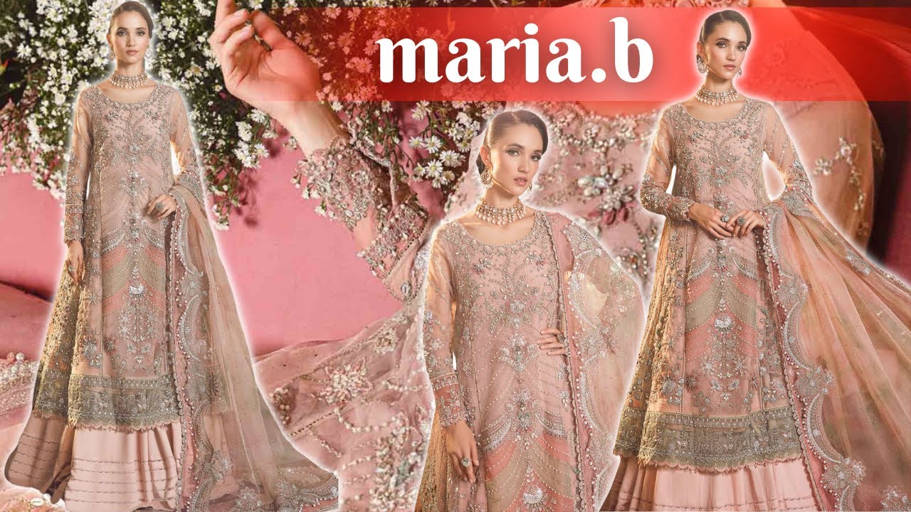 Maria.B. ♥️| MBROIDERED | Wedding Wear| Pastel Pink BD-2706 | Master ...